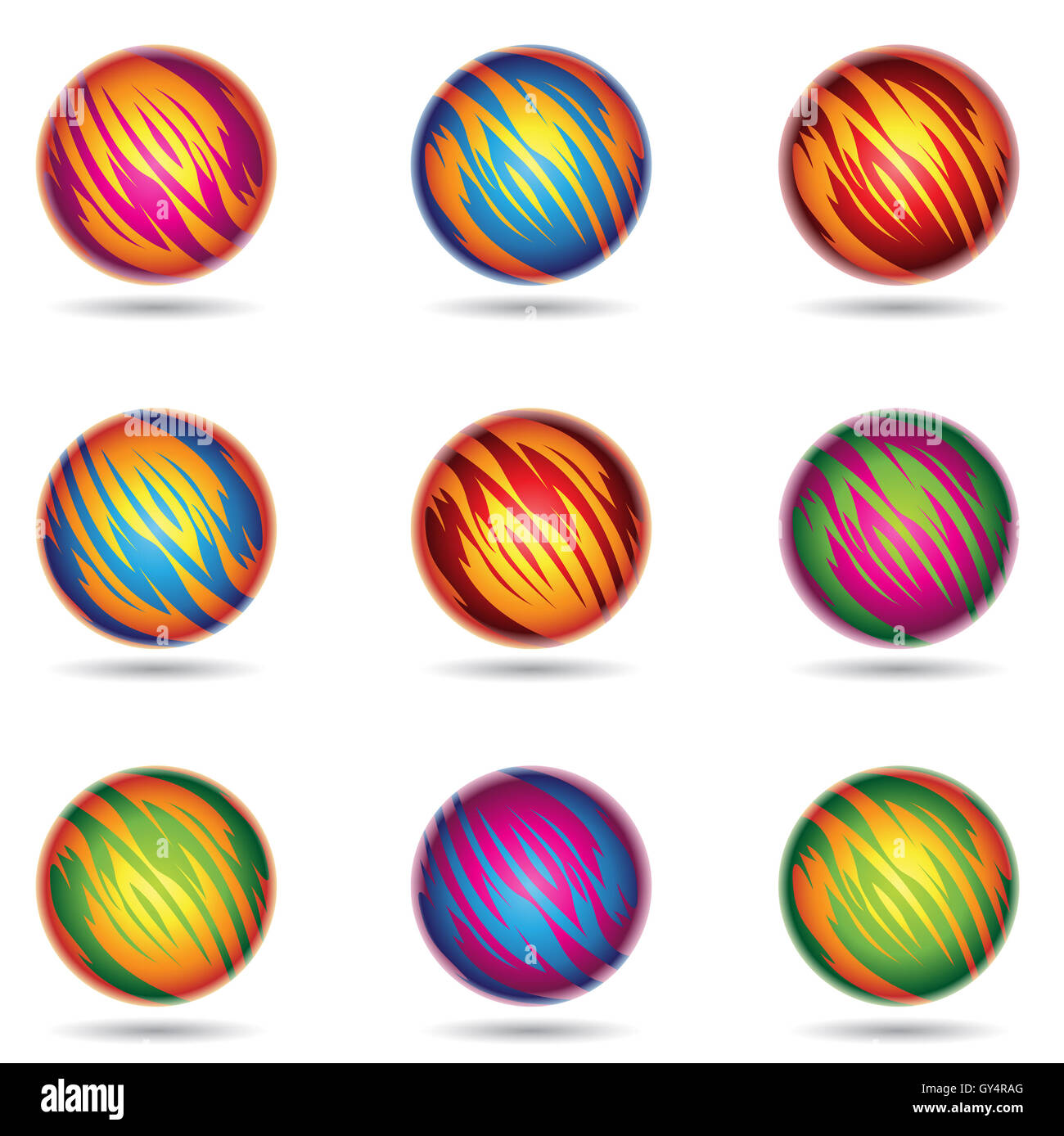 Glass Marble Ball Vector