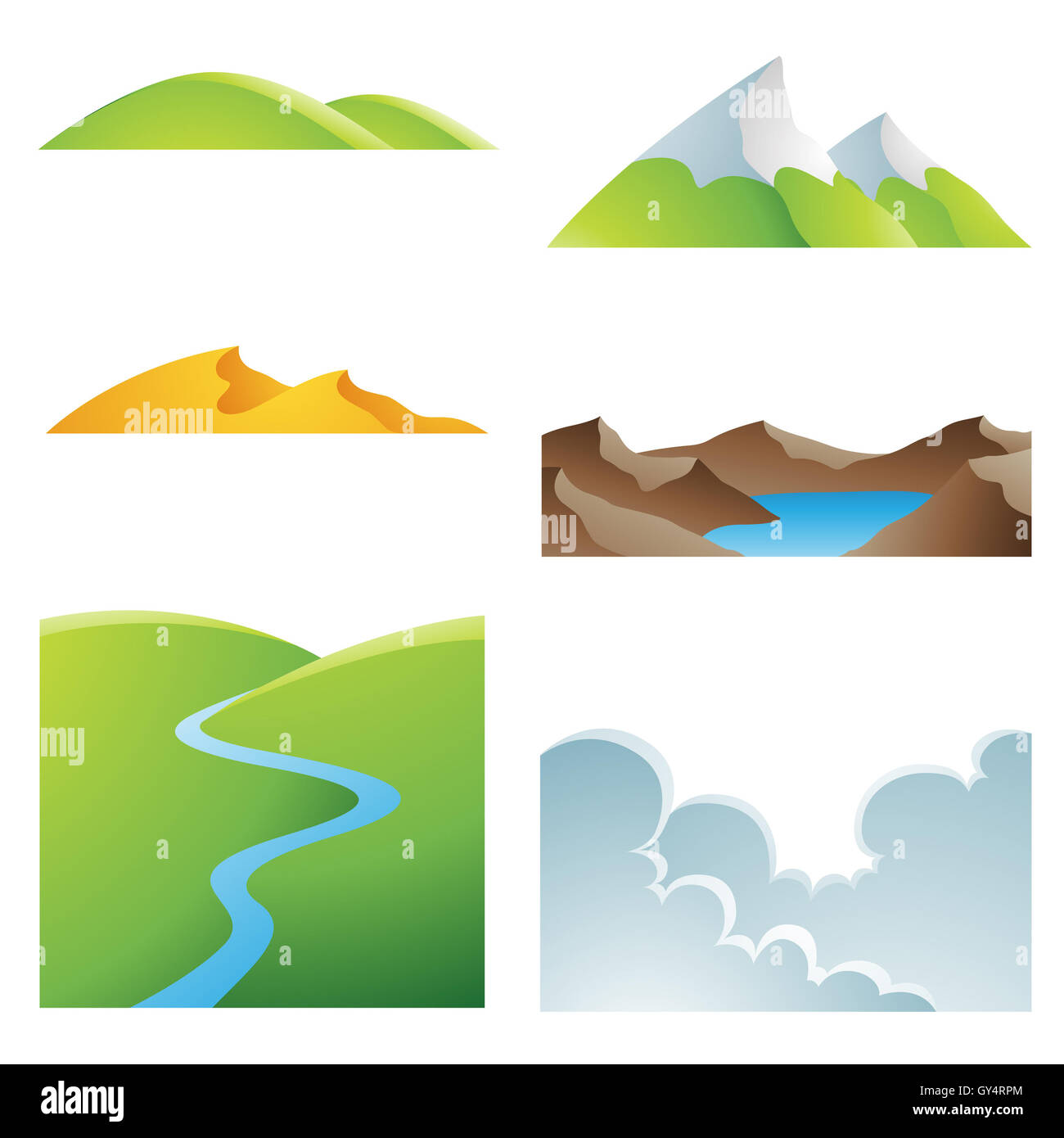 Various earth landscapes and outdoor sceneries Stock Photo - Alamy