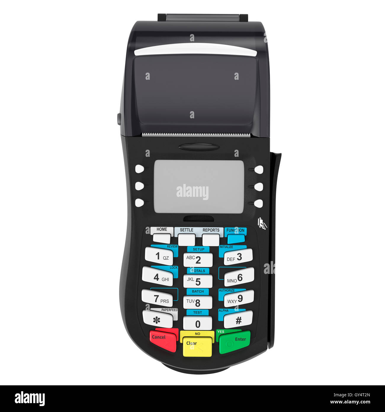 Bank terminal 3d render Stock Photo - Alamy