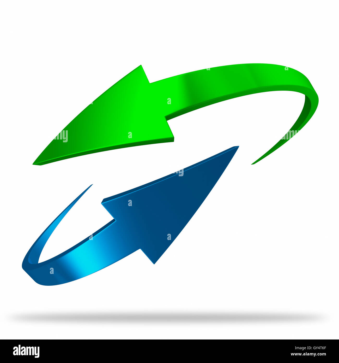 Blue and green in circumferential movement Stock Photo - Alamy