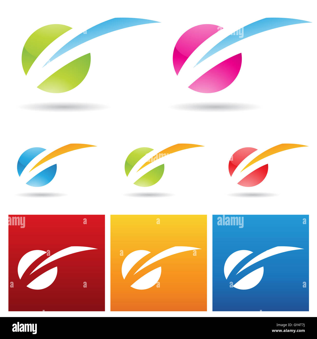 vector illustration of colorful light struck icon Stock Photo - Alamy