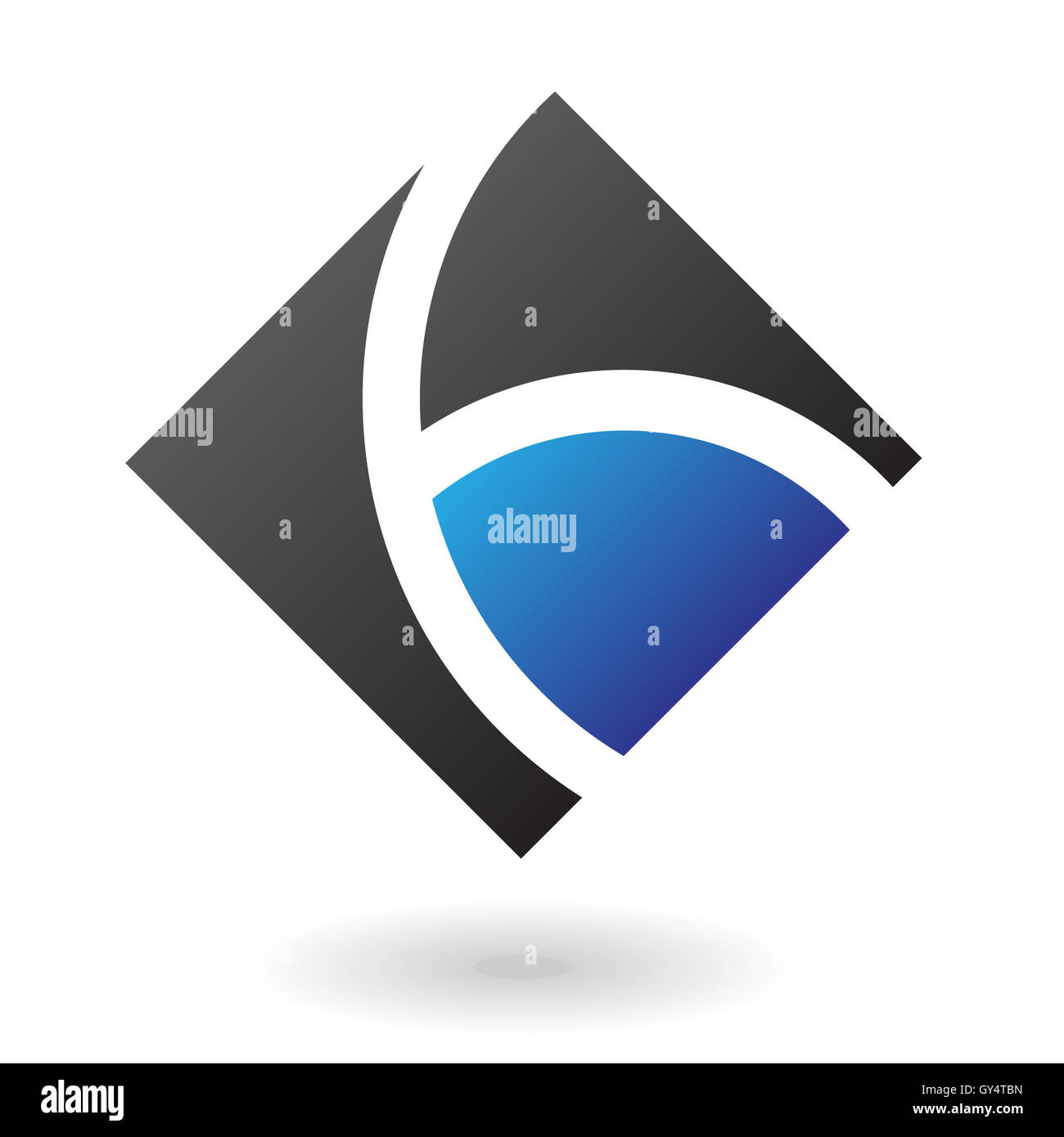 Blue and black logo icon and graphic design element Stock Photo - Alamy