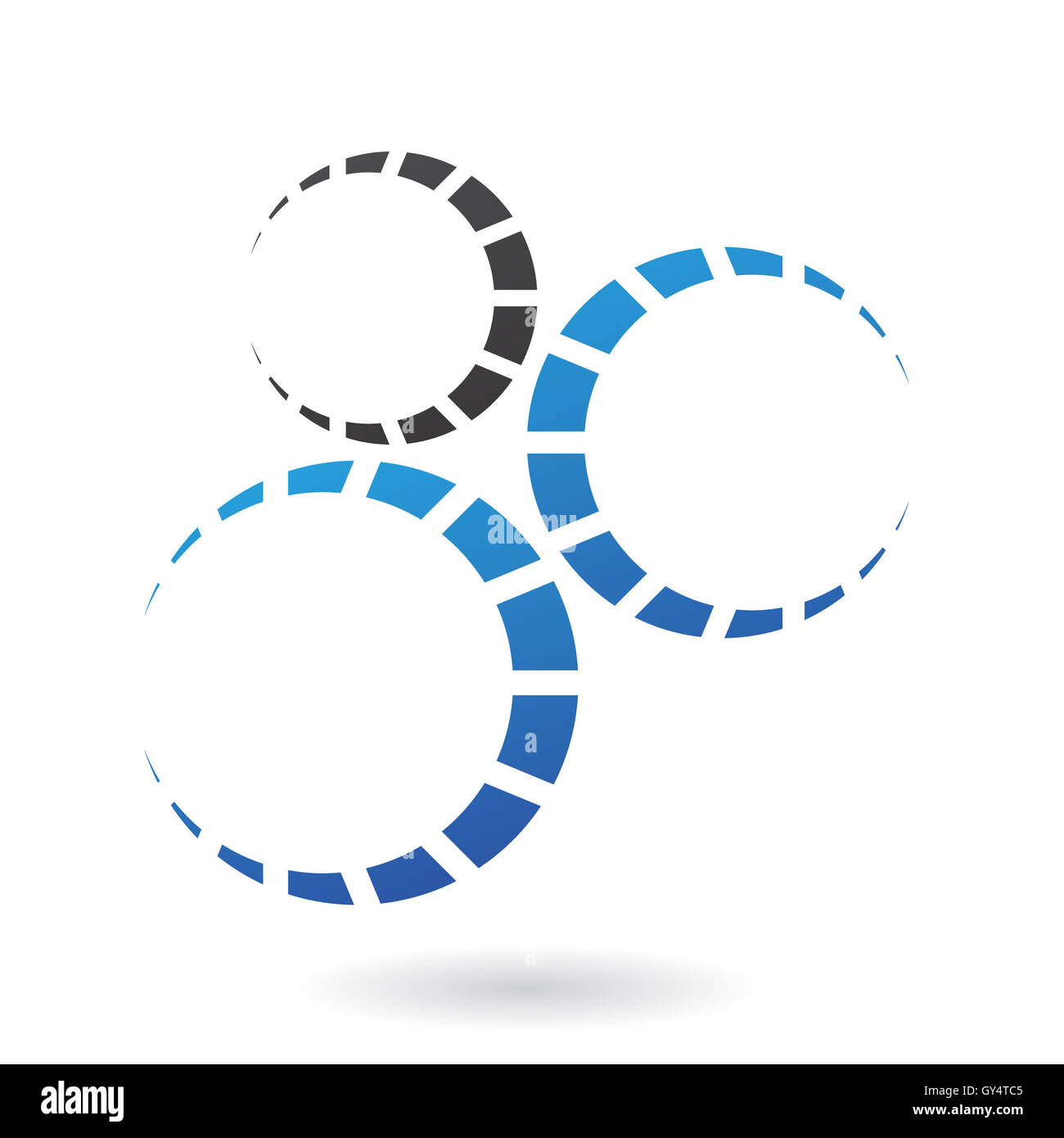 Blue and black logo icon and graphic design element Stock Photo - Alamy