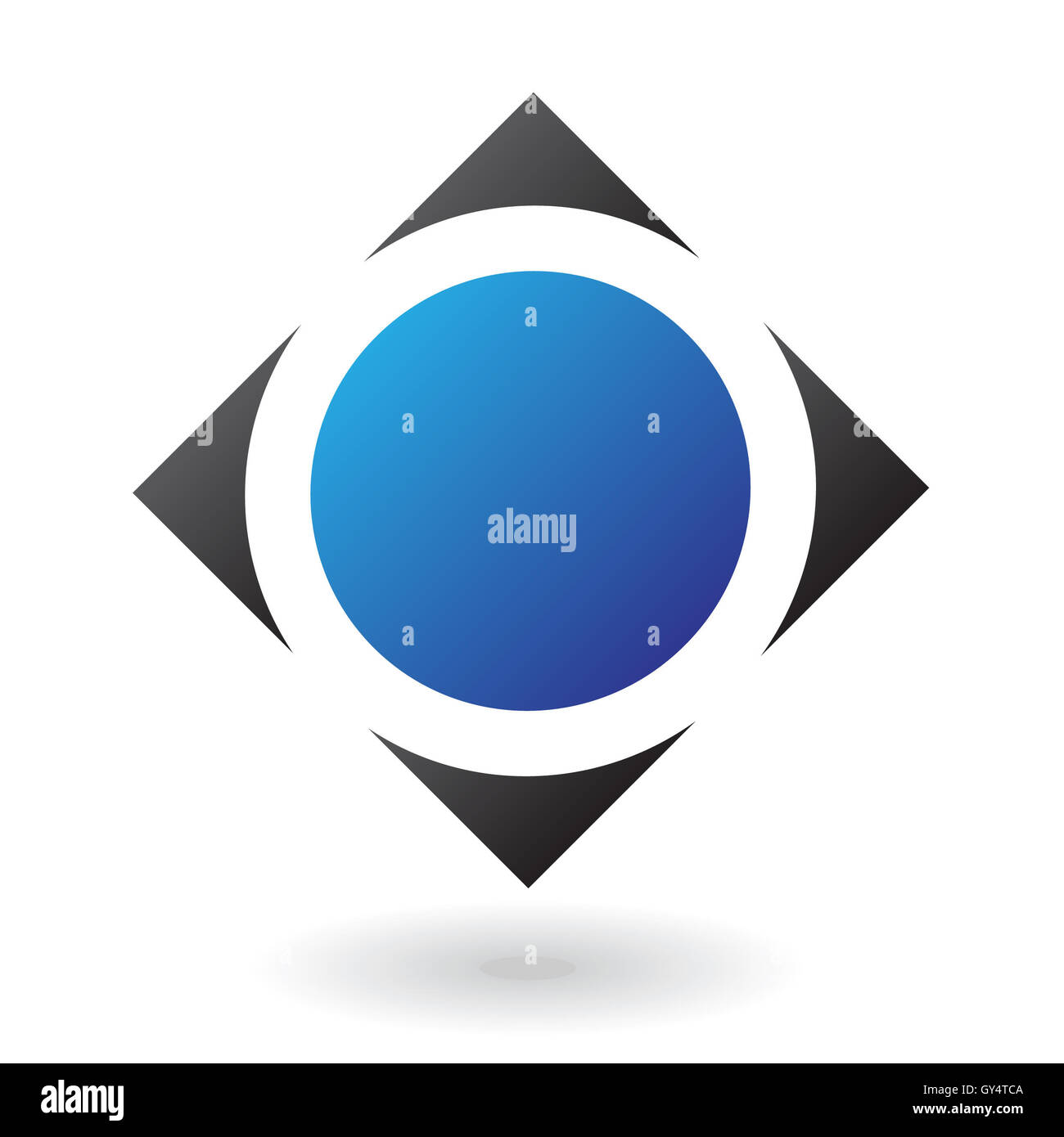 Blue and black logo icon and graphic design element Stock Photo - Alamy