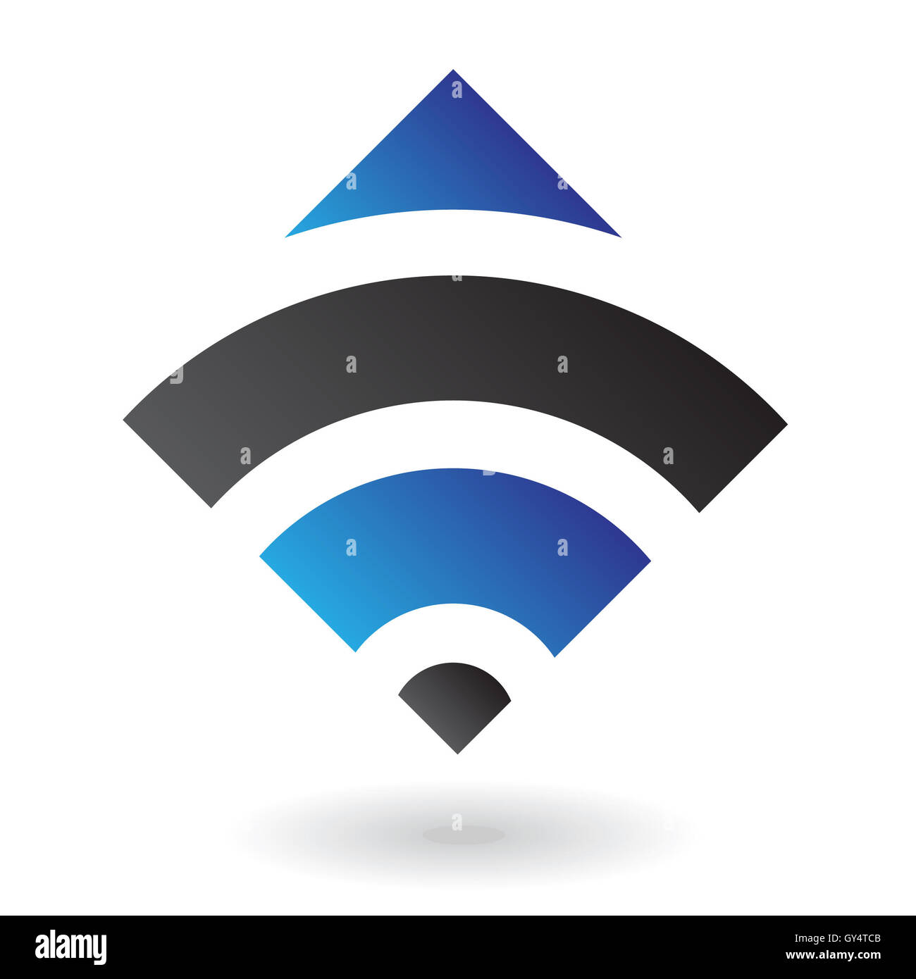 Blue and black logo icon and graphic design element Stock Photo - Alamy