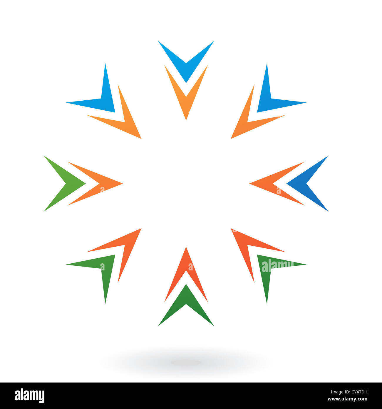 Distorted colourful abstract icon and design element Stock Photo - Alamy