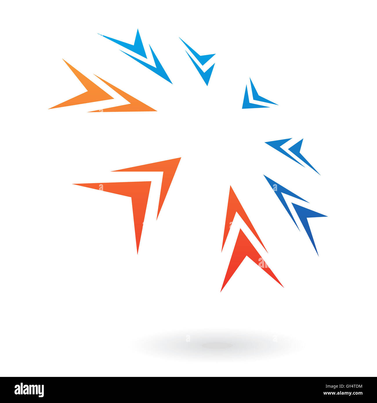 Distorted colourful abstract icon and design element Stock Photo - Alamy