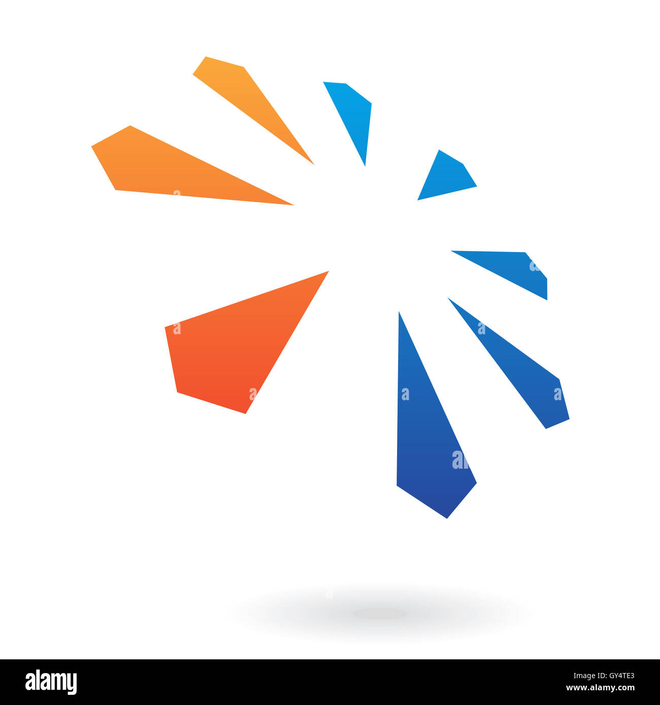 Distorted colourful abstract icon and design element Stock Photo - Alamy