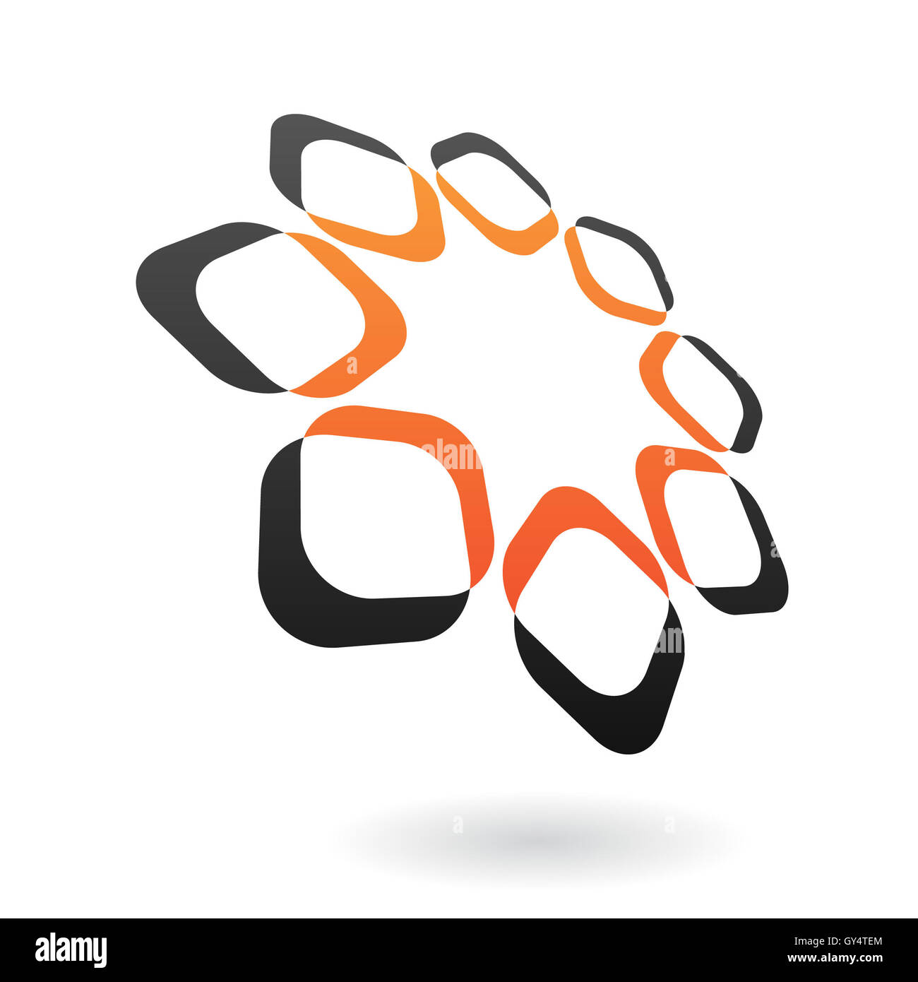 Distorted colourful abstract icon and design element Stock Photo - Alamy