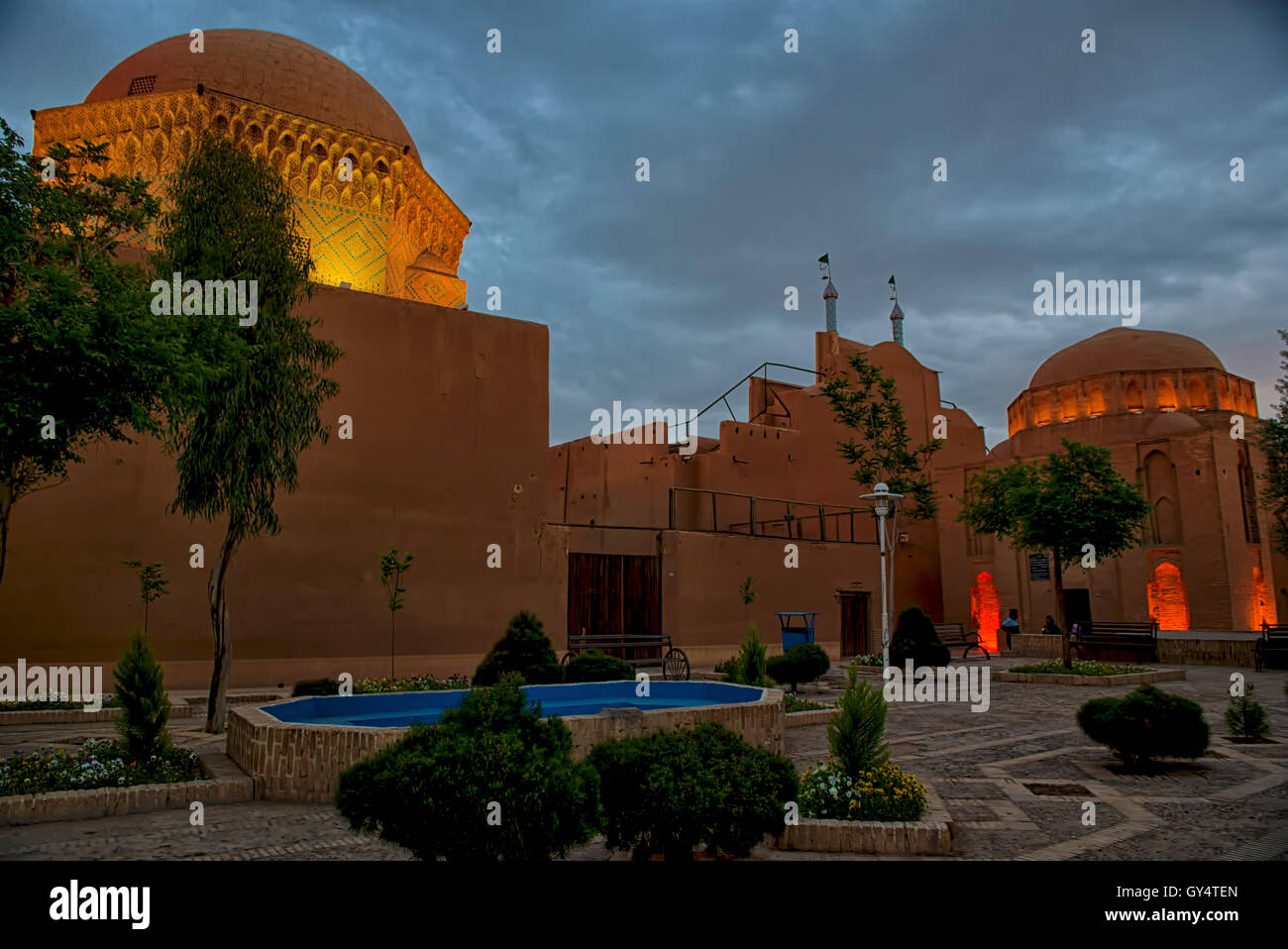 Davasde (12) imams tomb in Yazd Stock Photo - Alamy