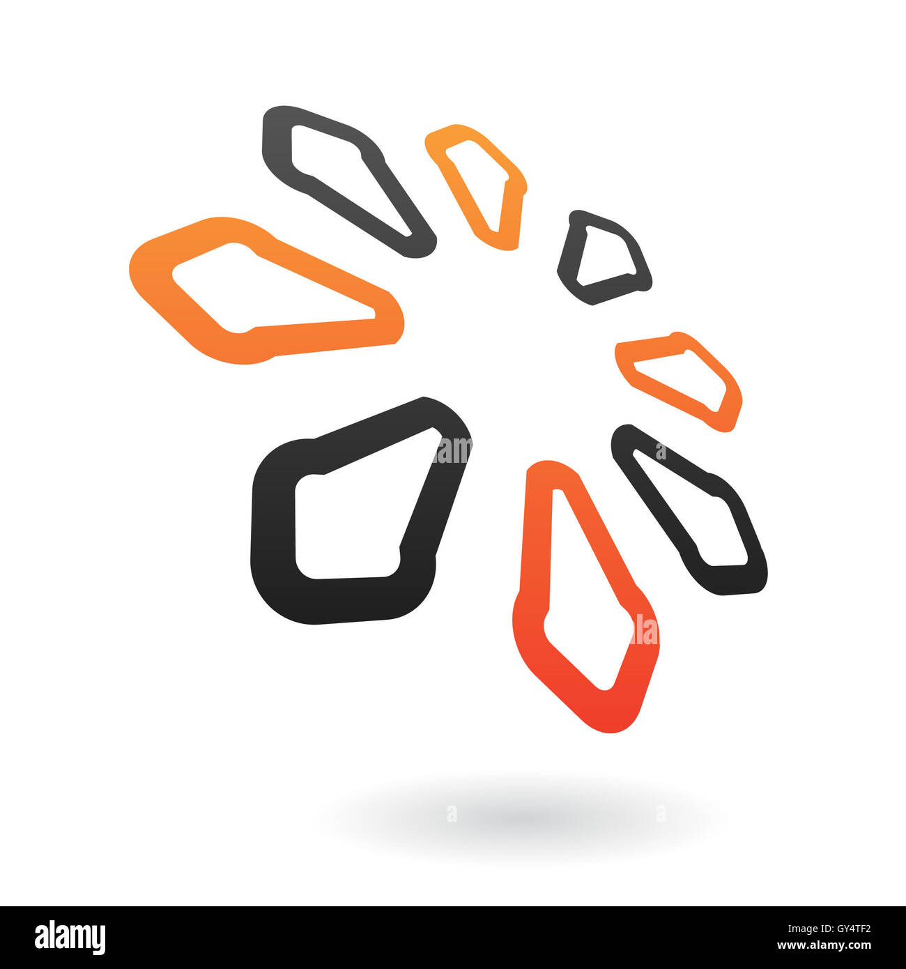 Distorted colourful abstract icon and design element Stock Photo - Alamy