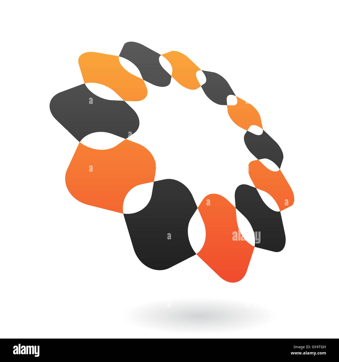 Distorted colourful abstract icon and design element Stock Photo - Alamy