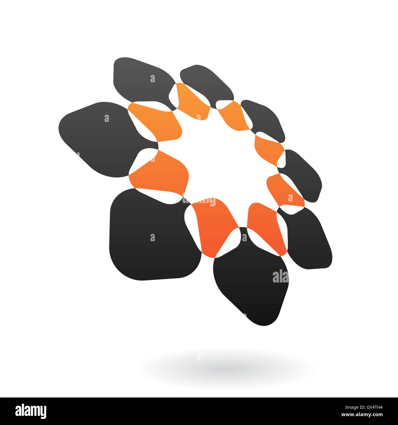 Distorted colourful abstract icon and design element Stock Photo - Alamy