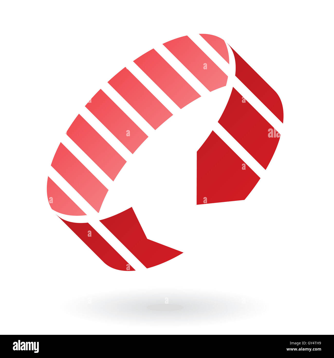 Abstract red arrow logo and design element Stock Photo - Alamy