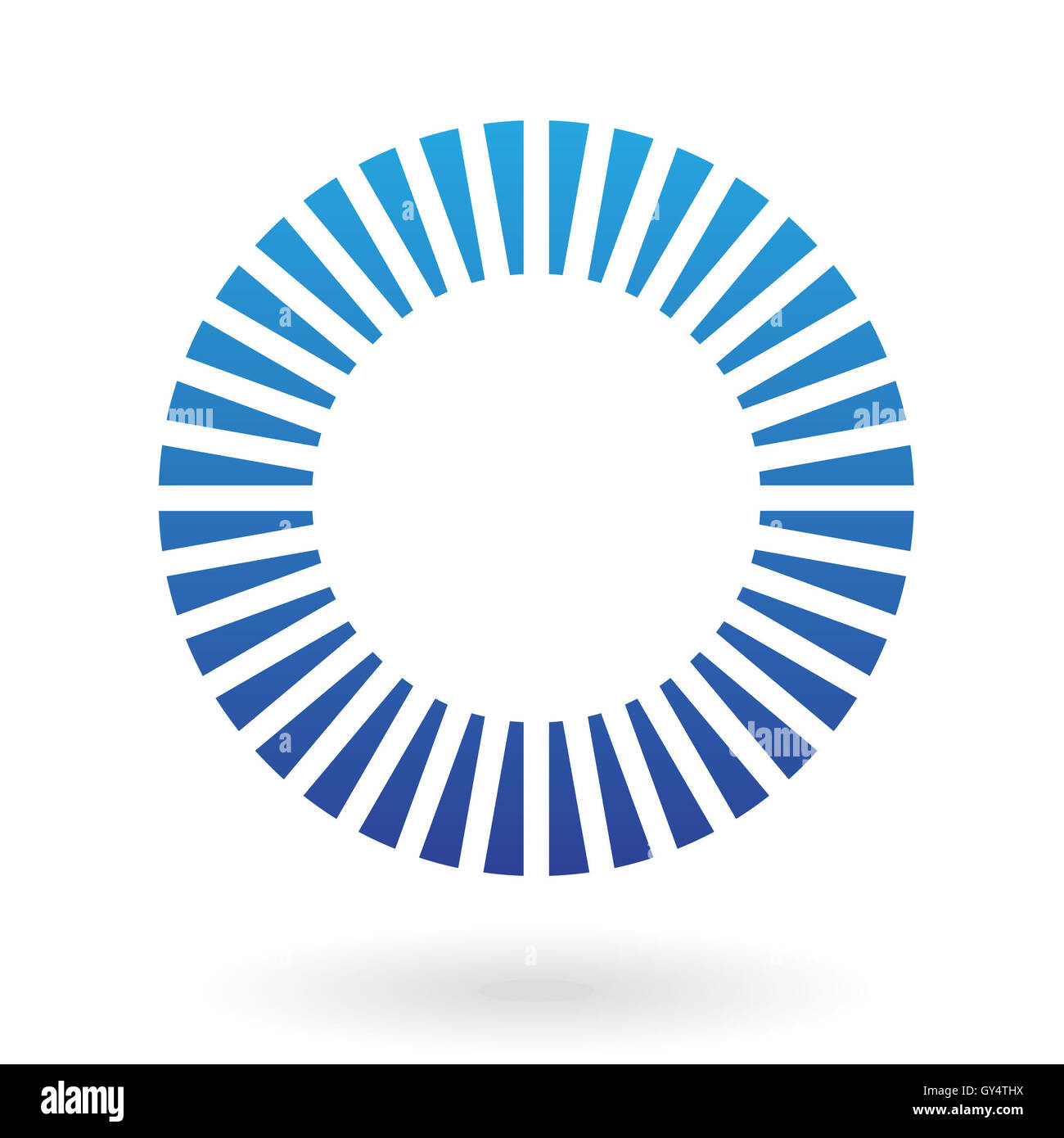 Abstract blue circle logo and design element Stock Photo - Alamy