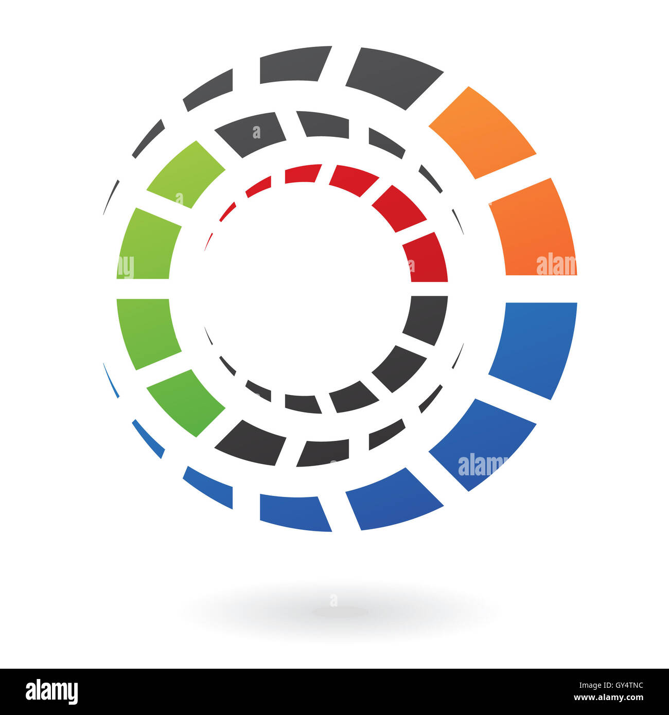 Abstract cog logo icon and design element Stock Photo - Alamy