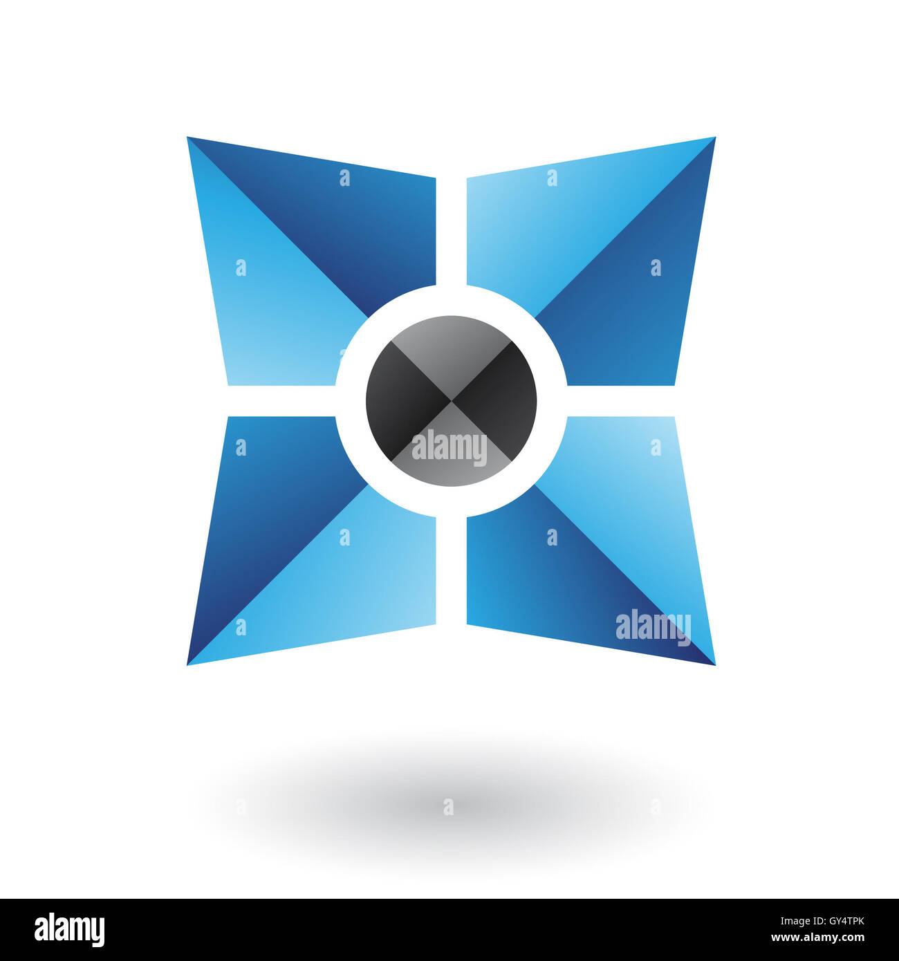 3d geometric logo icon and design element Stock Photo - Alamy