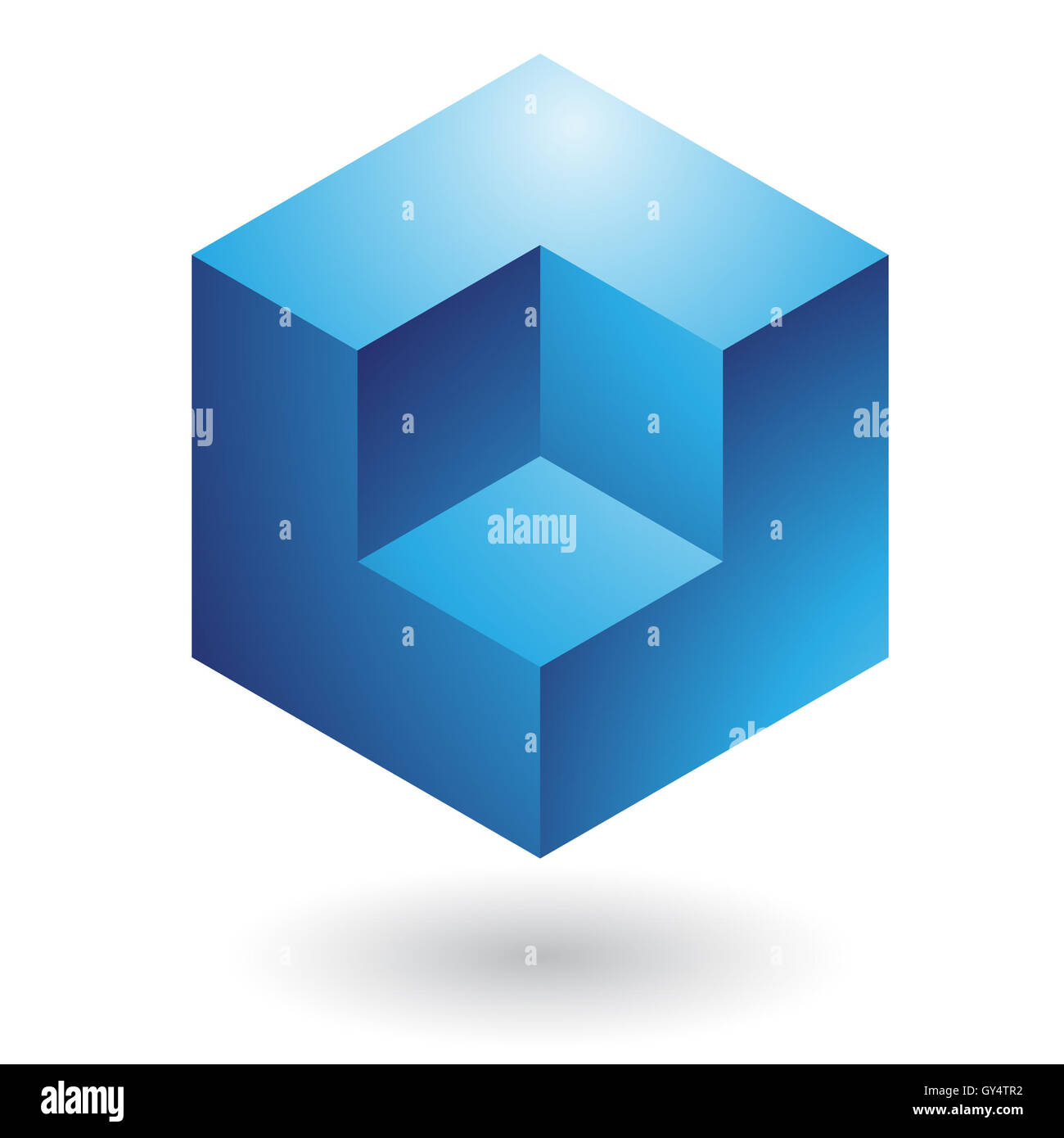 3d geometric logo icon and design element Stock Photo - Alamy