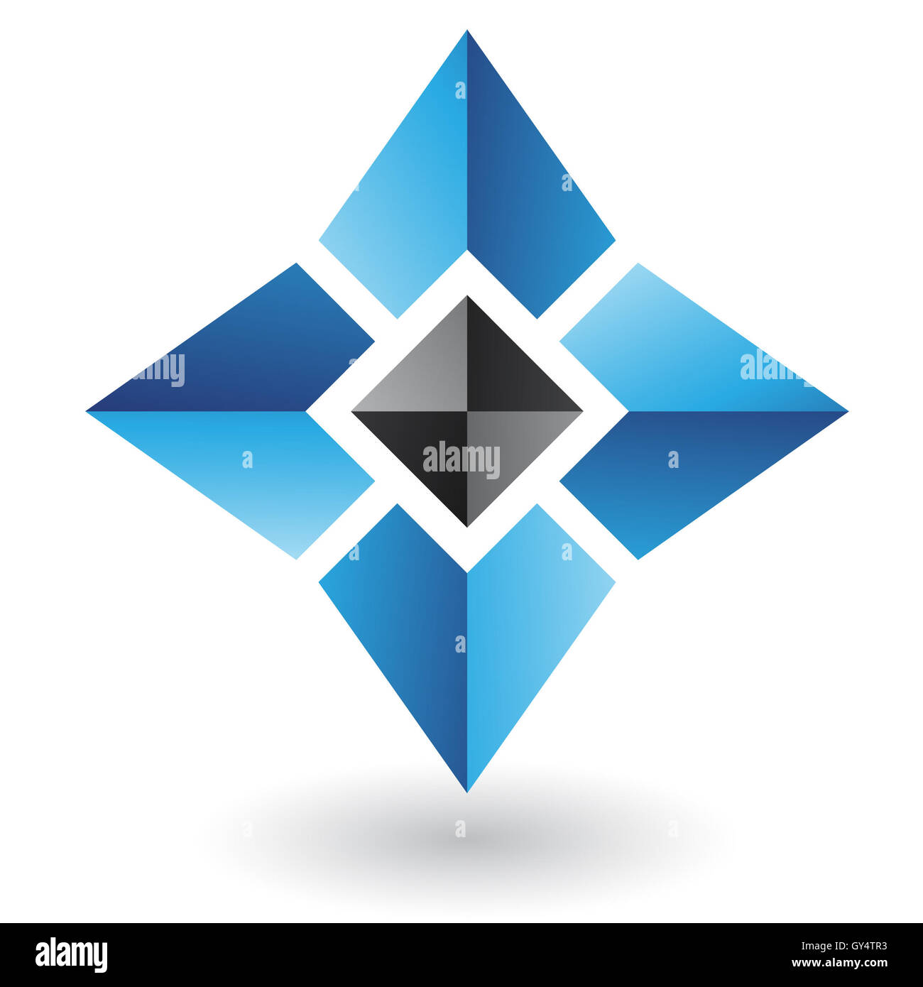 3d geometric logo icon and design element Stock Photo - Alamy