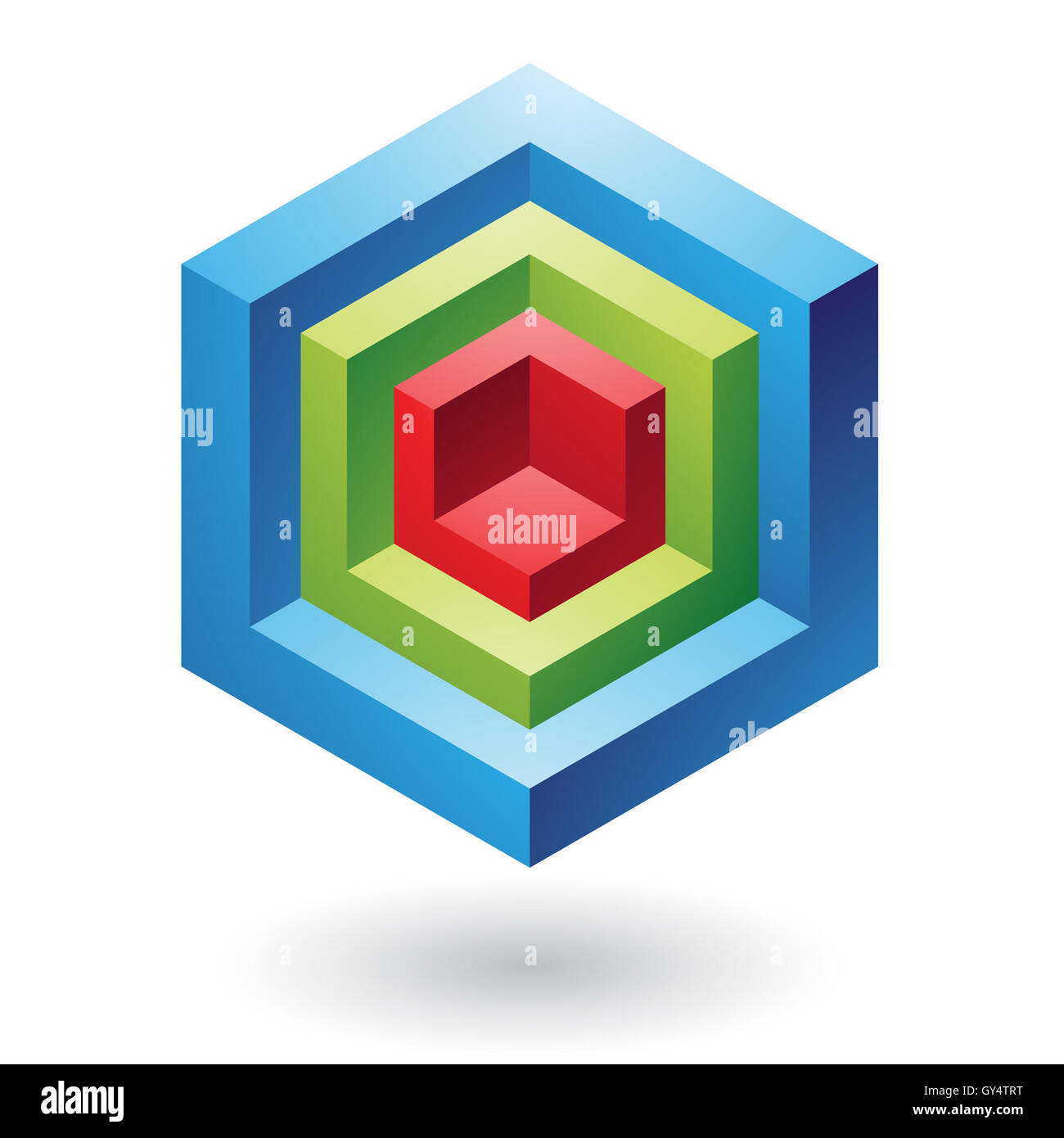 3d geometric logo icon and design element Stock Photo - Alamy