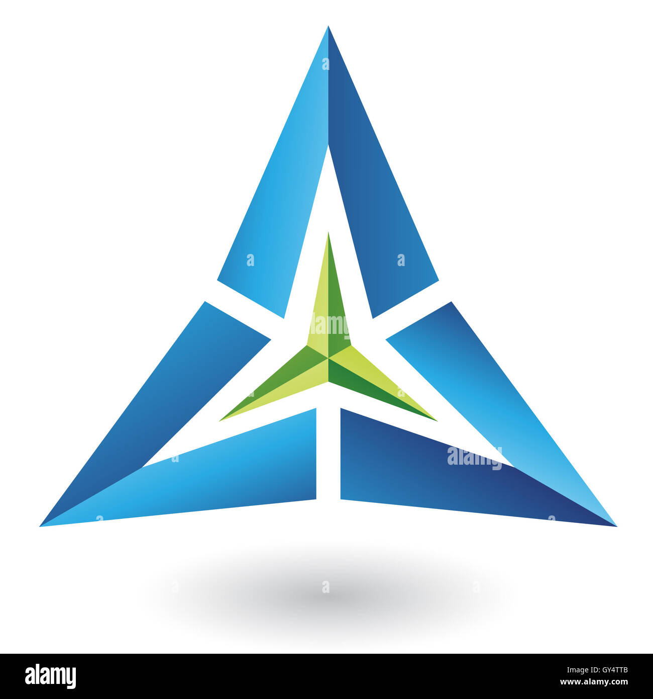 3d geometric logo icon and design element Stock Photo - Alamy