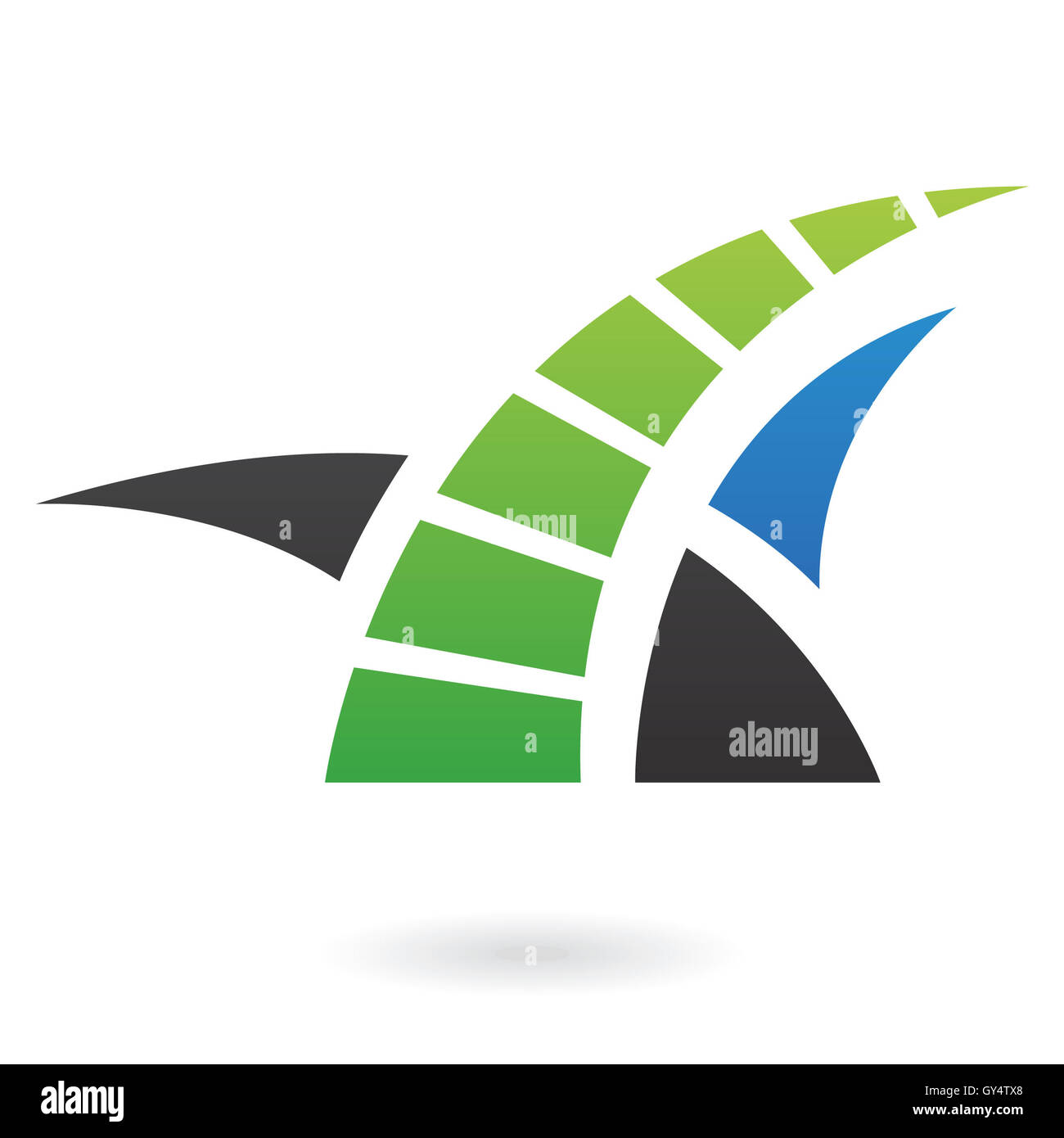 Abstract dynamic logo icon and design element Stock Photo - Alamy