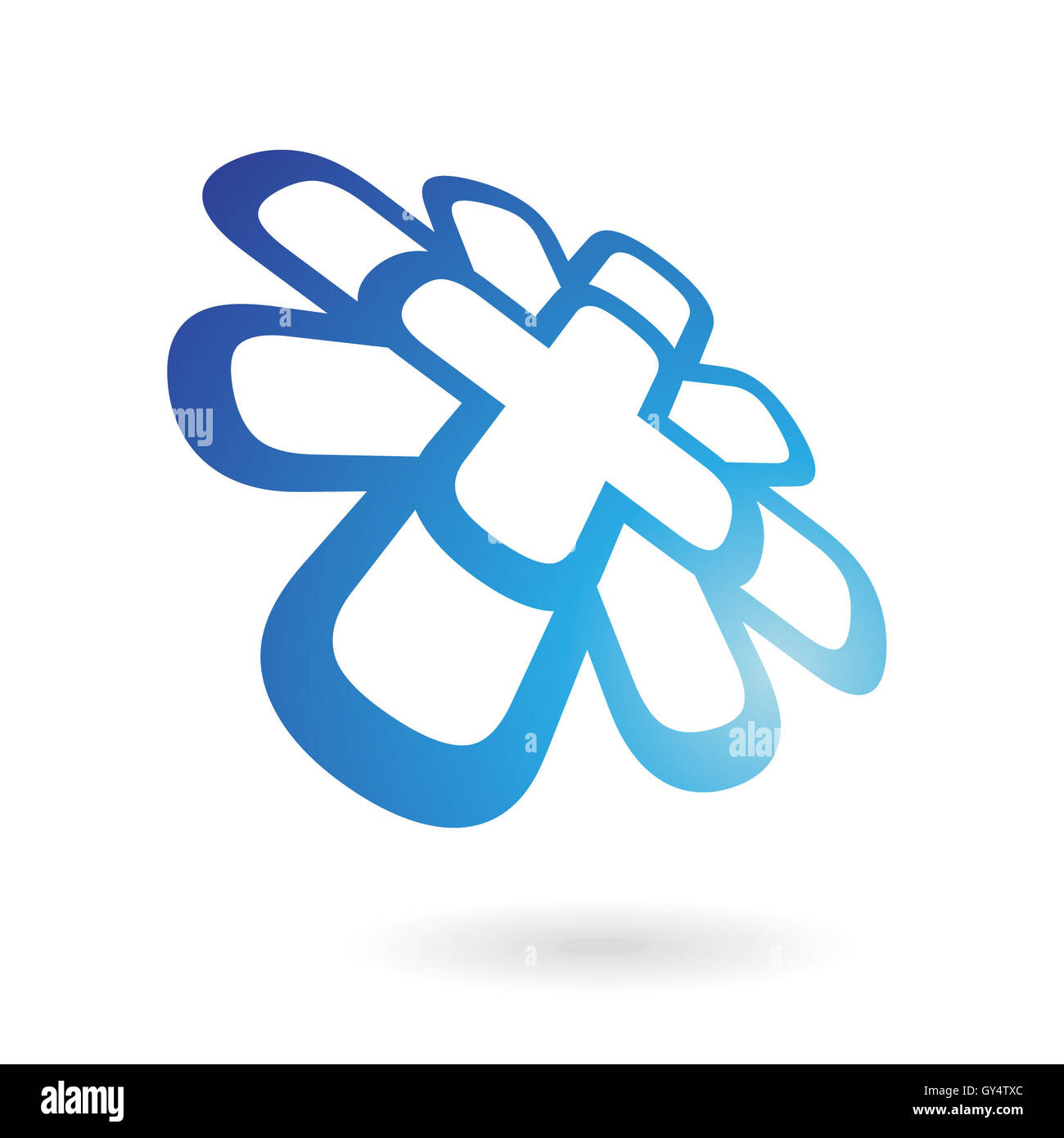 Distorted shape logo icon and design element Stock Photo - Alamy