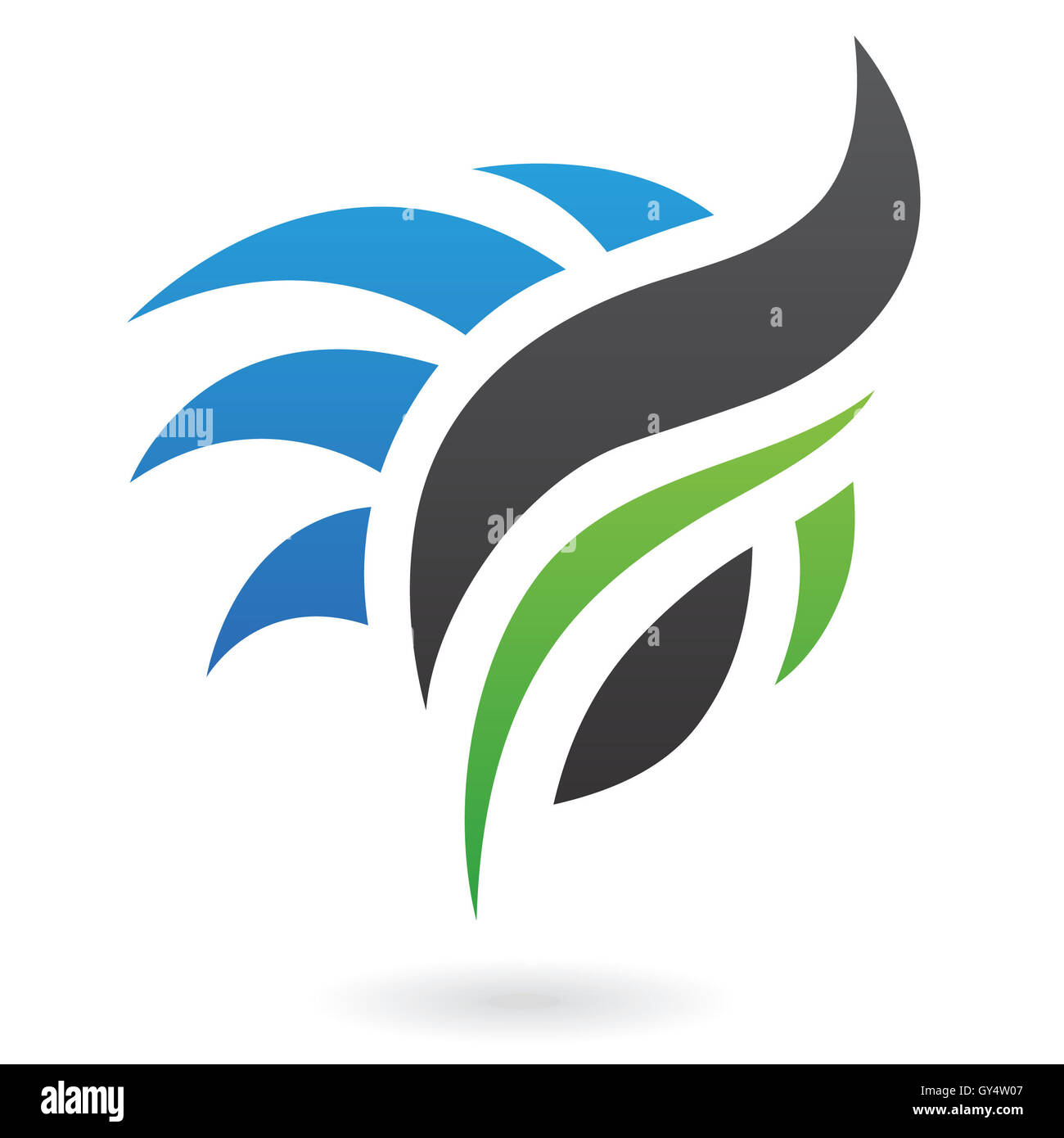Abstract dynamic logo icon and design element Stock Photo - Alamy