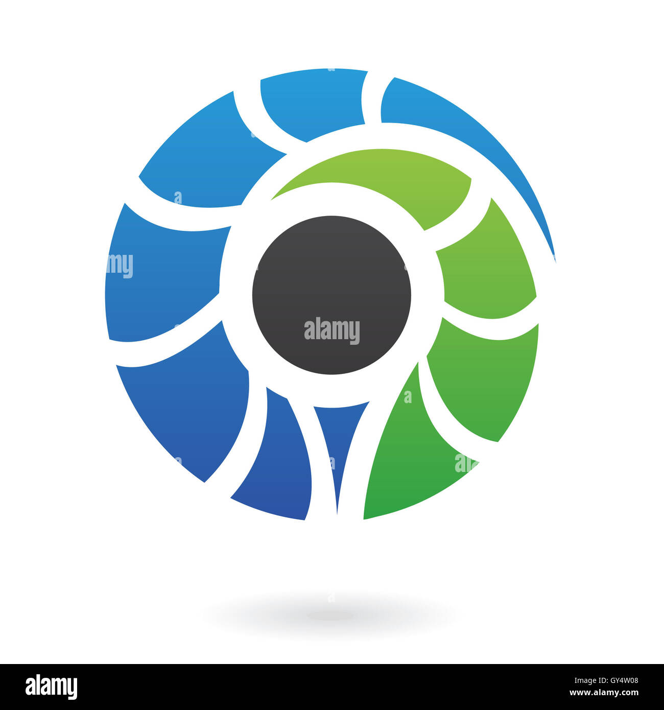 Abstract dynamic logo icon and design element Stock Photo - Alamy