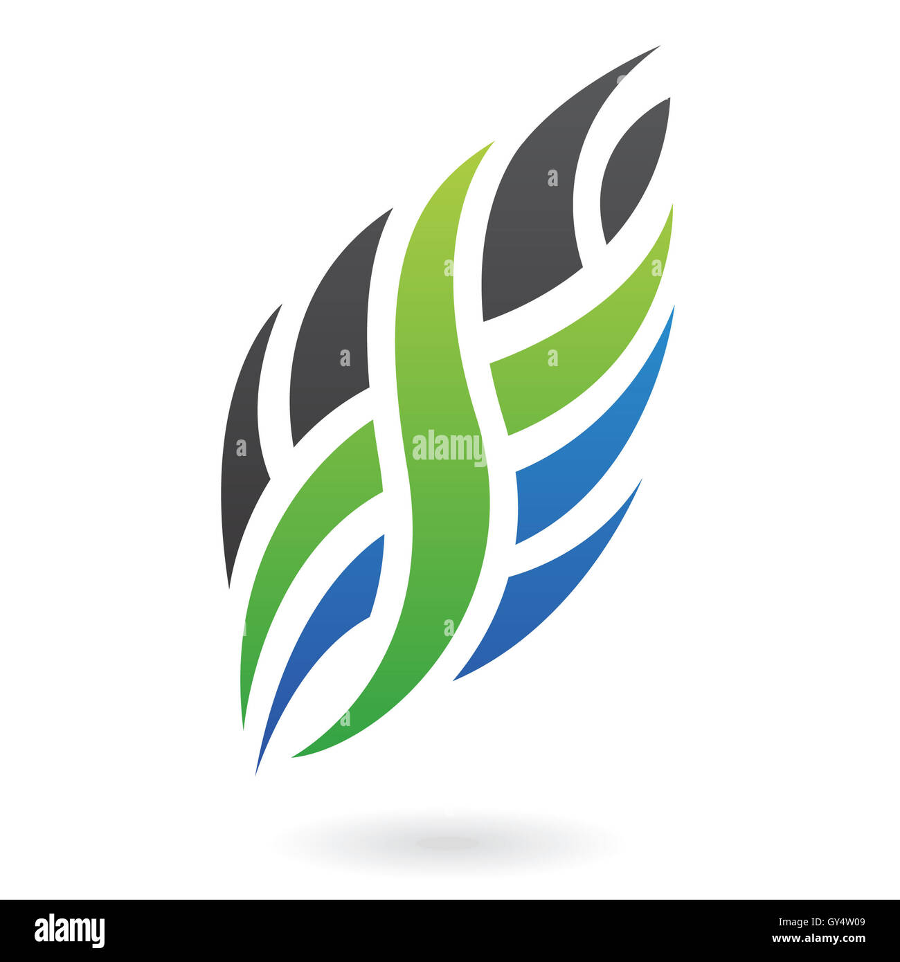 Abstract dynamic logo icon and design element Stock Photo - Alamy