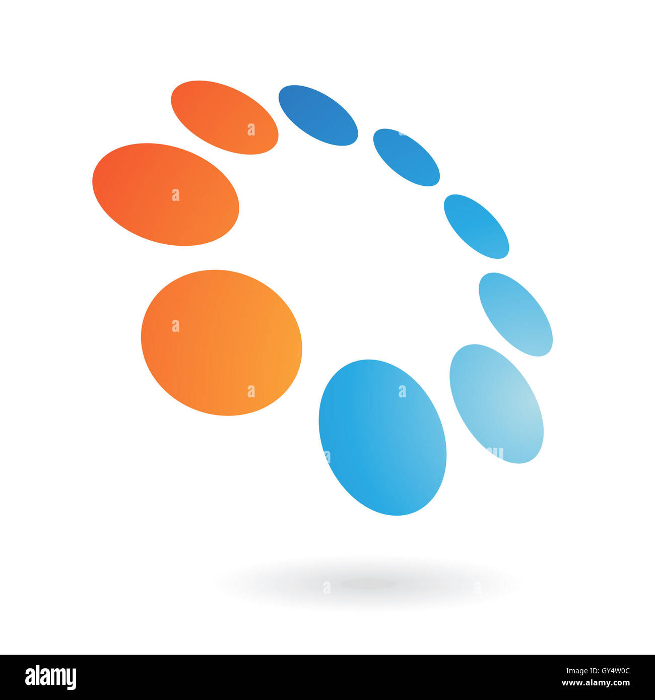 Distorted shape logo icon and design element Stock Photo - Alamy