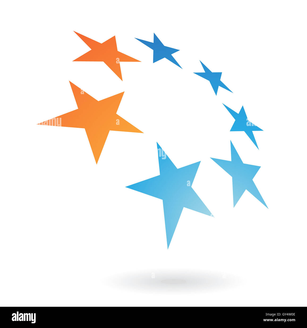 Distorted shape logo icon and design element Stock Photo - Alamy