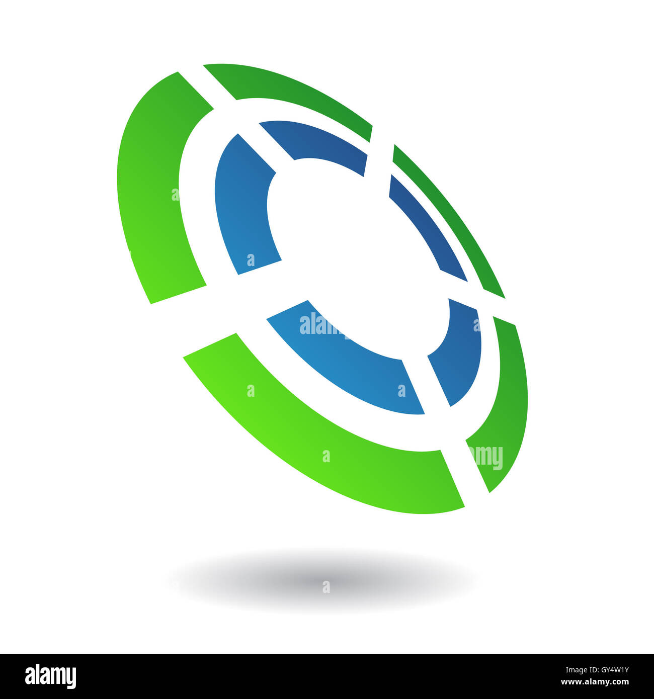 Blue and green maze Cut Out Stock Images & Pictures - Alamy