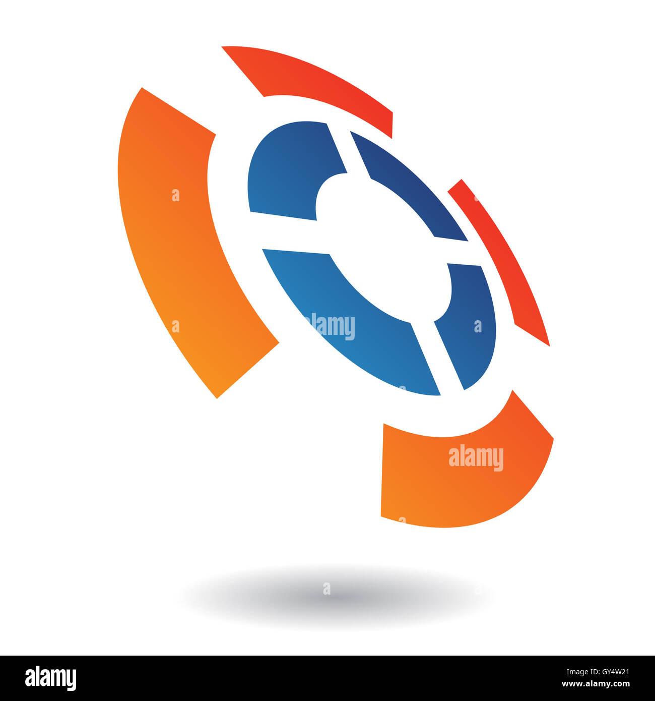 Abstract circle logo icon and design element Stock Photo - Alamy