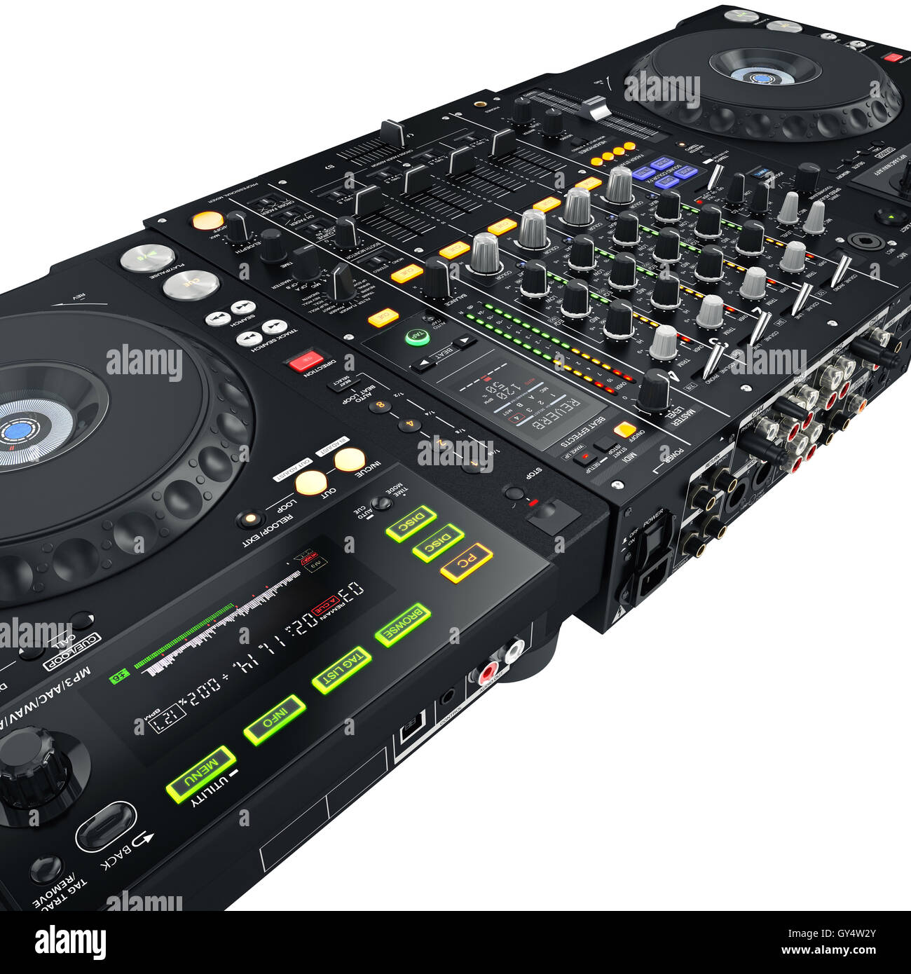 DJ set black Stock Photo - Alamy
