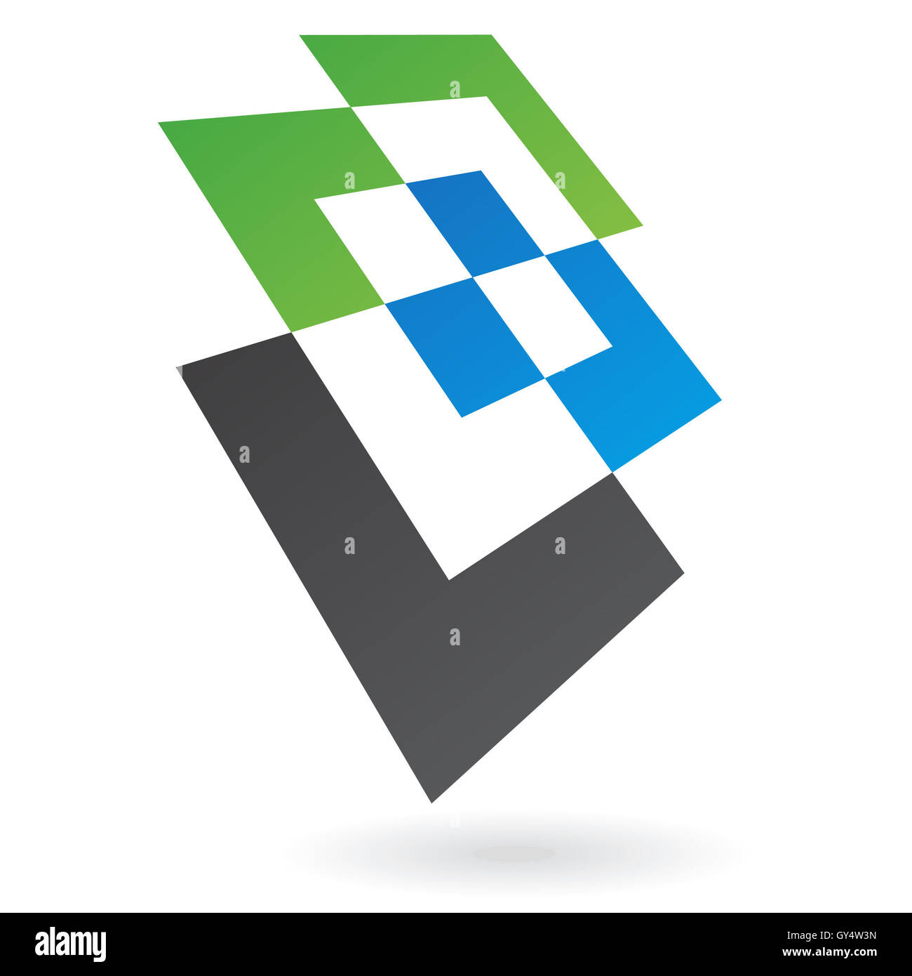 Square perspective logos hi-res stock photography and images - Alamy