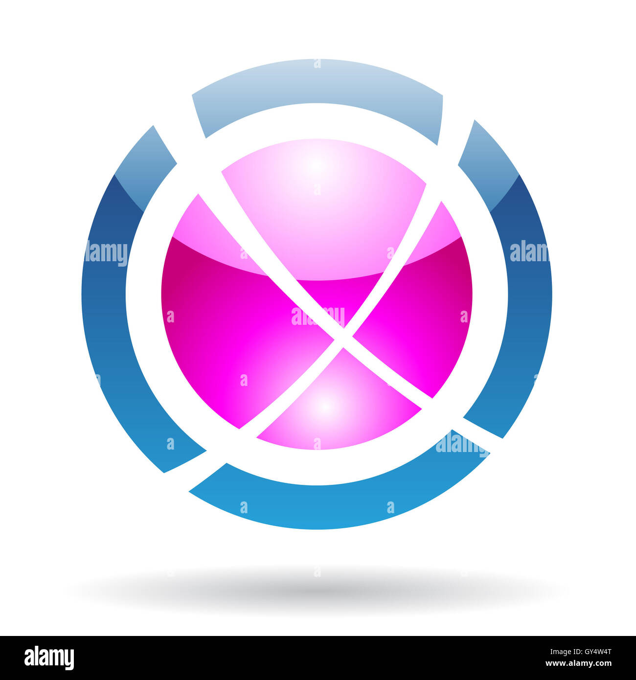 Abstract orbit logo icon and design element Stock Photo - Alamy