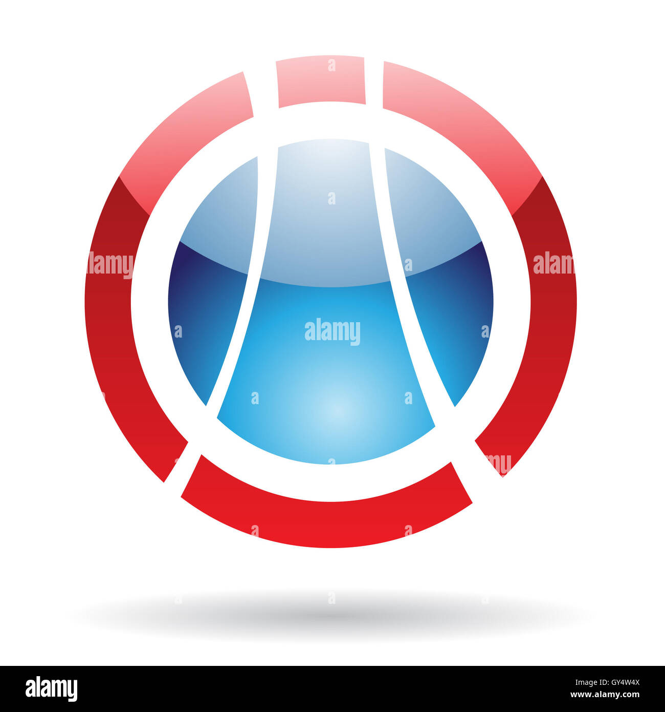 Abstract orbit logo icon and design element Stock Photo - Alamy