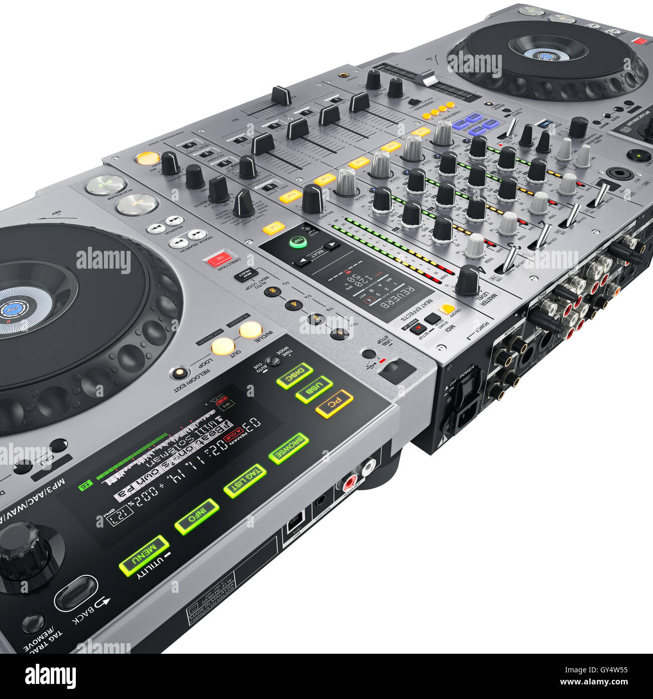 DJ set gray Stock Photo - Alamy