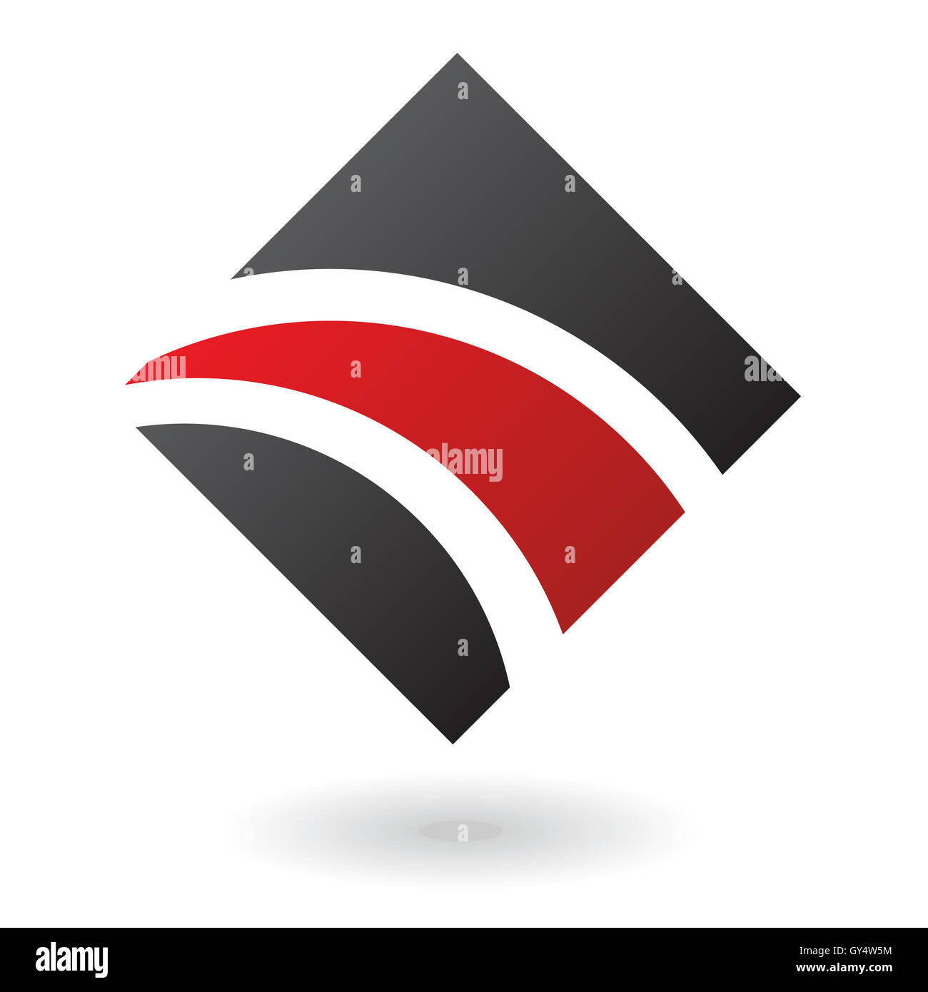 Abstract red diamond logo icon and design element Stock Photo - Alamy