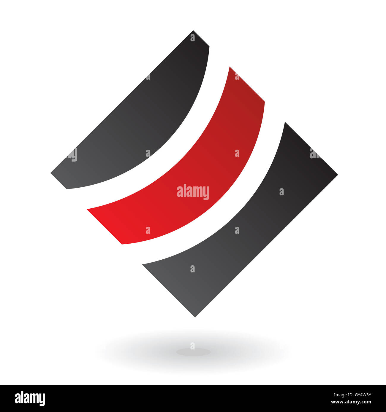 Abstract red diamond logo icon and design element Stock Photo - Alamy