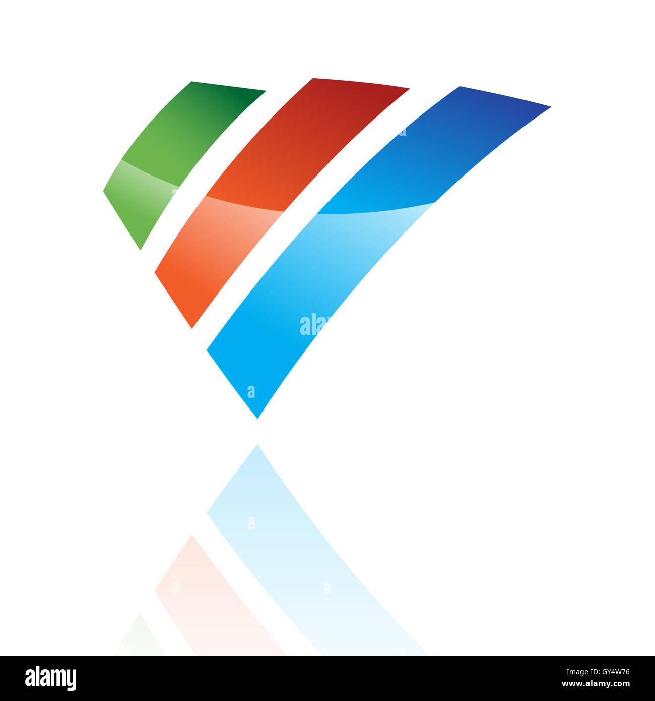 Abstract glossy logo icon and design element Stock Photo - Alamy