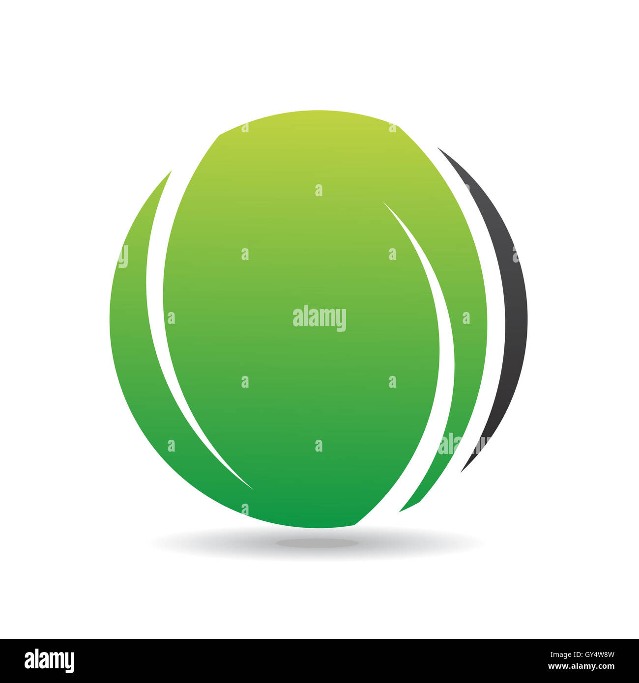 Green round logo icon and design element Stock Photo - Alamy