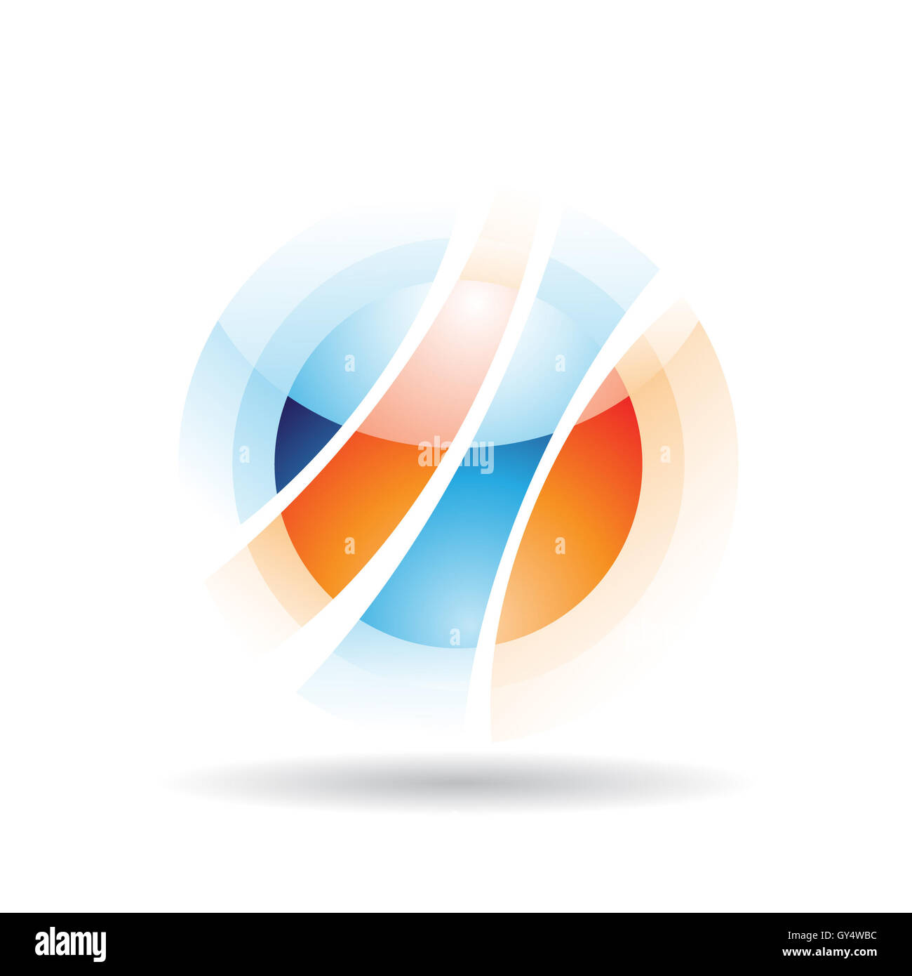 Transparent sphere logo icon and design element Stock Photo - Alamy