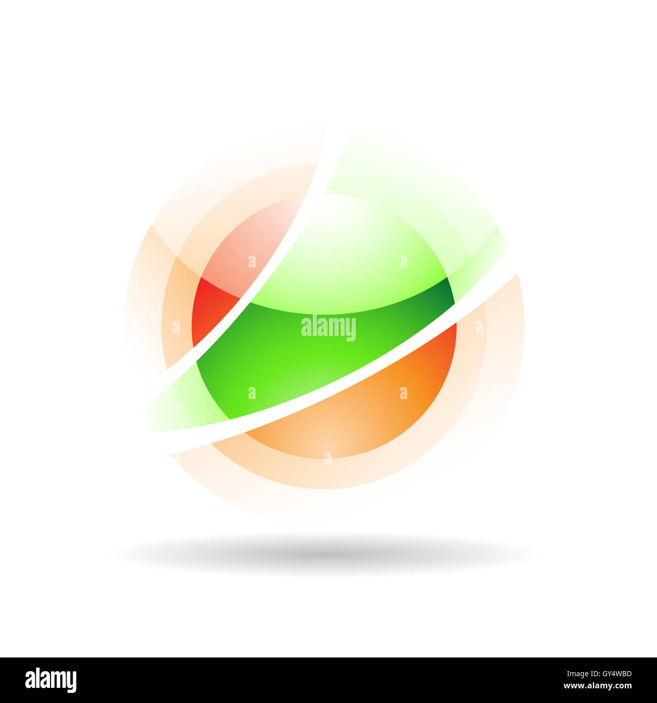 Transparent sphere logo icon and design element Stock Photo - Alamy