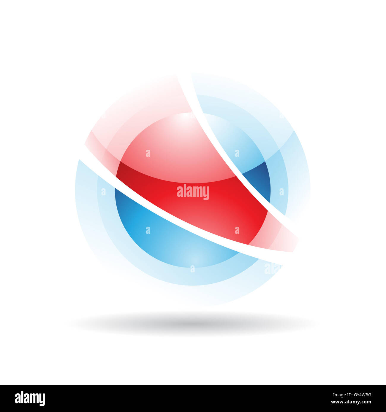Transparent sphere logo icon and design element Stock Photo - Alamy
