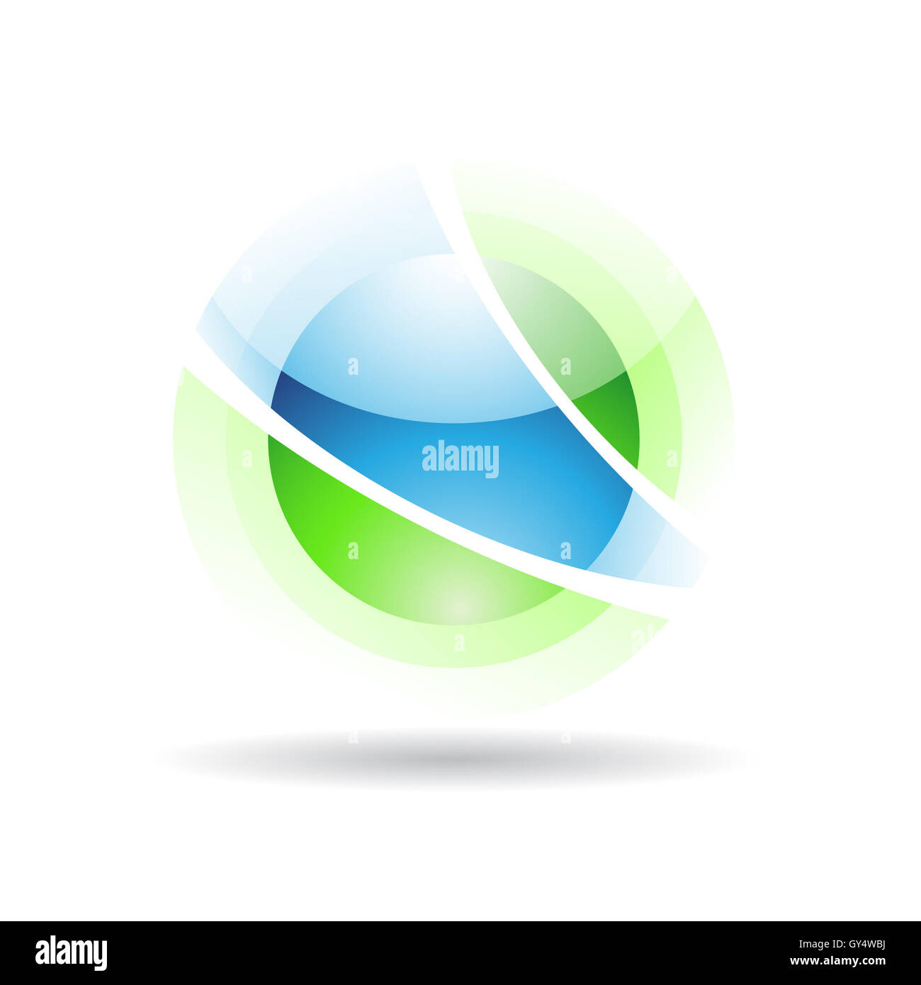 Transparent sphere logo icon and design element Stock Photo - Alamy