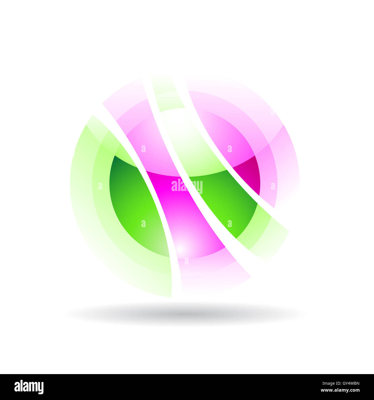 Transparent sphere logo icon and design element Stock Photo - Alamy