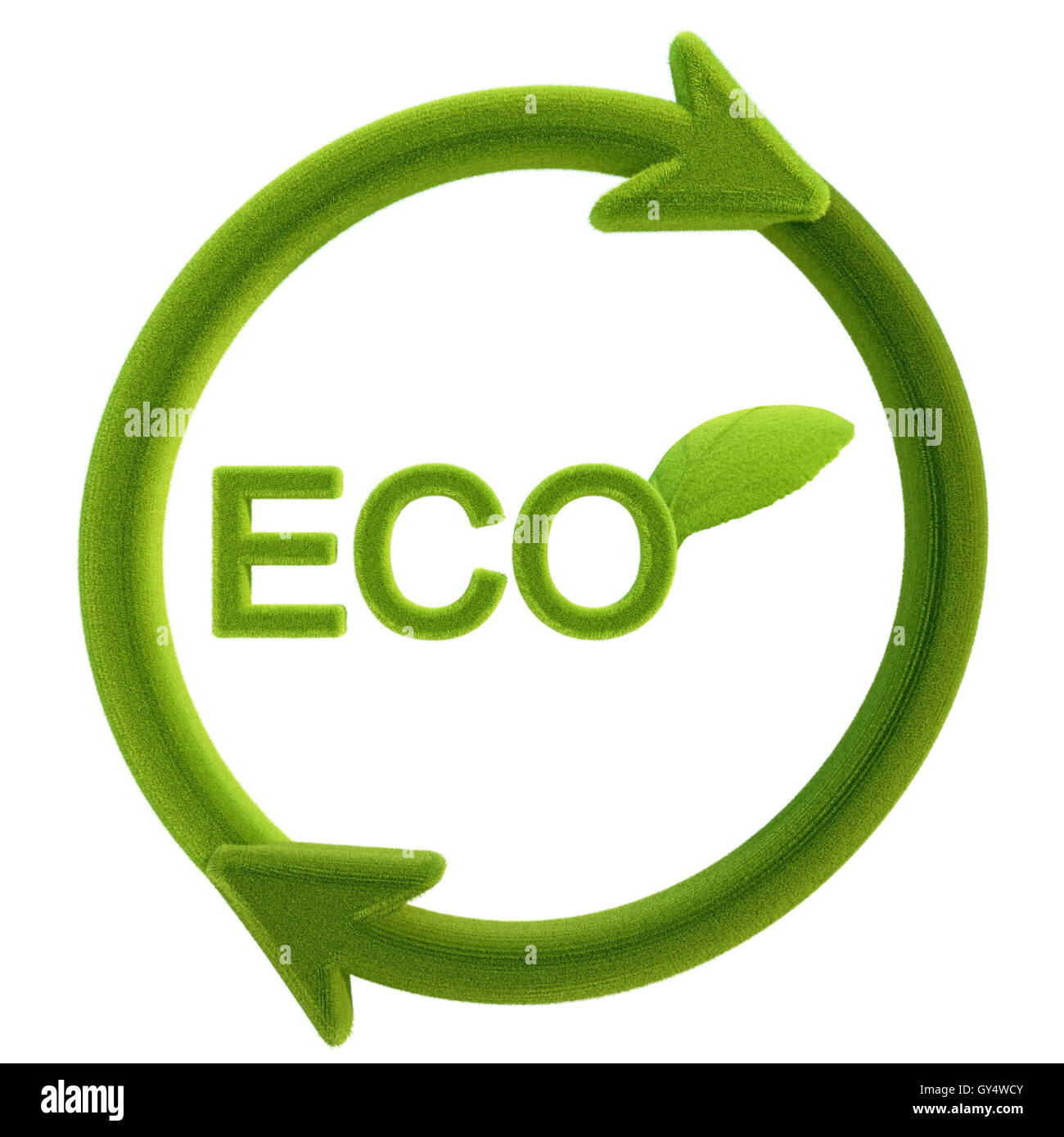 Eco-friendly illustration 3d render Stock Photo - Alamy