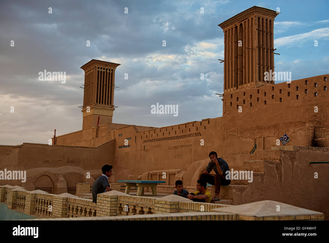Windtowers or wind catchers Stock Photo - Alamy